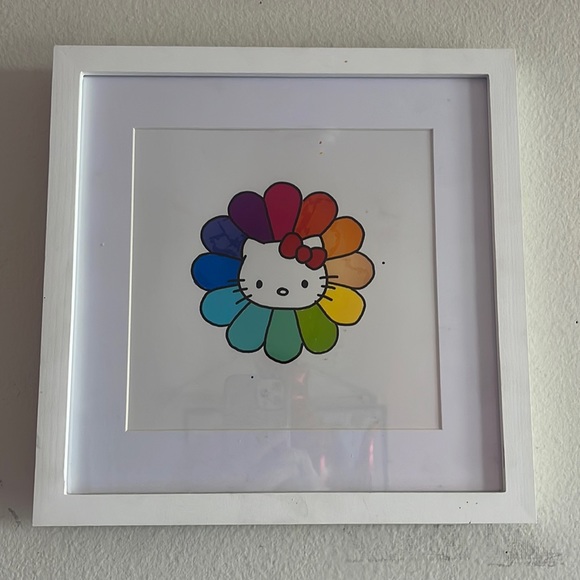 murakami | Art | Framed Wall Art Hello Kitty Murakami In X 10in Hand ...